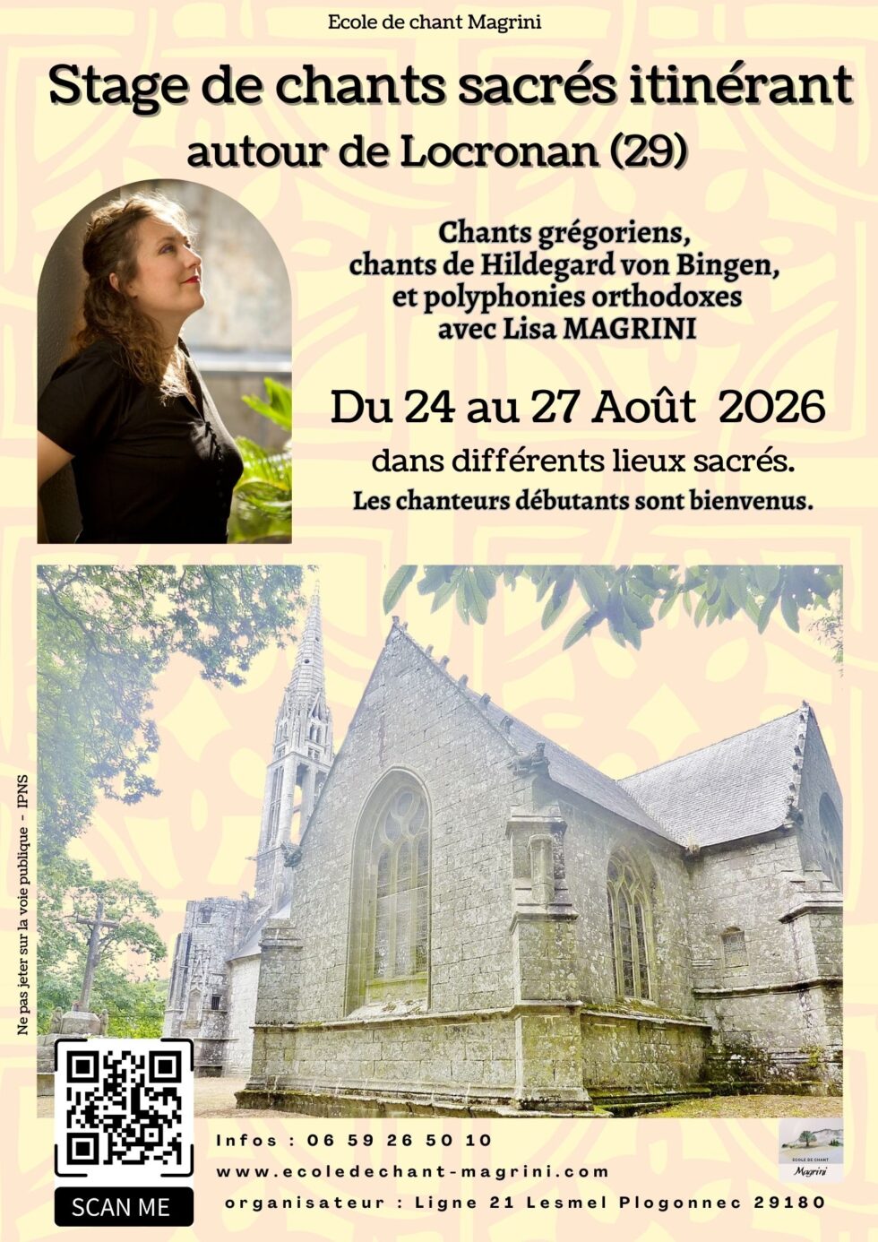 Ecoutez le programme pour le stage de chant sacré itinérant en Bretagne ...